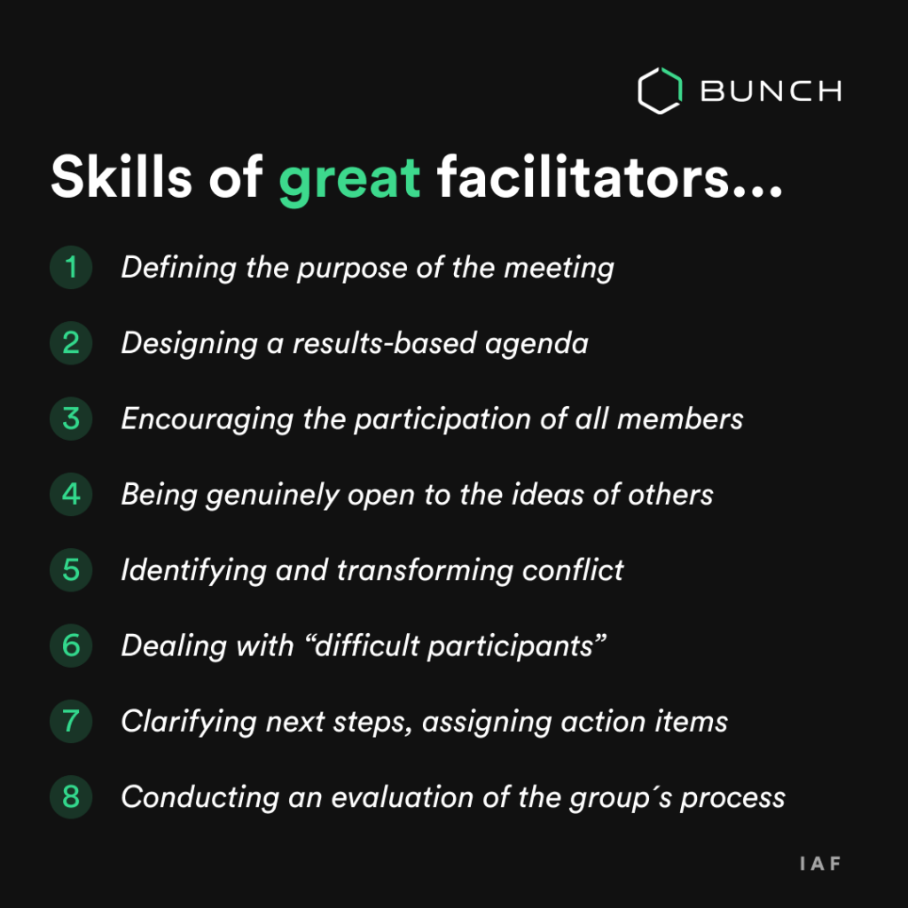 Virtual Facilitation Tips for Running Meetings Like a Boss - BUNCH Blog Virtual Facilitation Tips for Running Meetings Like a Boss - BUNCH Blog